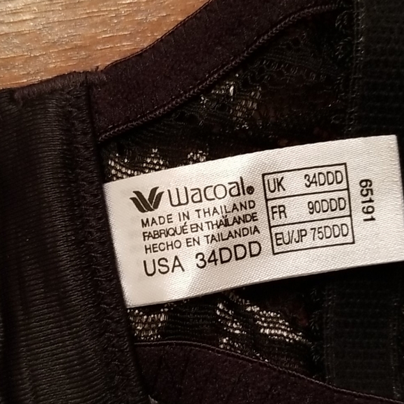 Wacoal | Intimates & Sleepwear | Wacoal Black And White Floral Lace ...